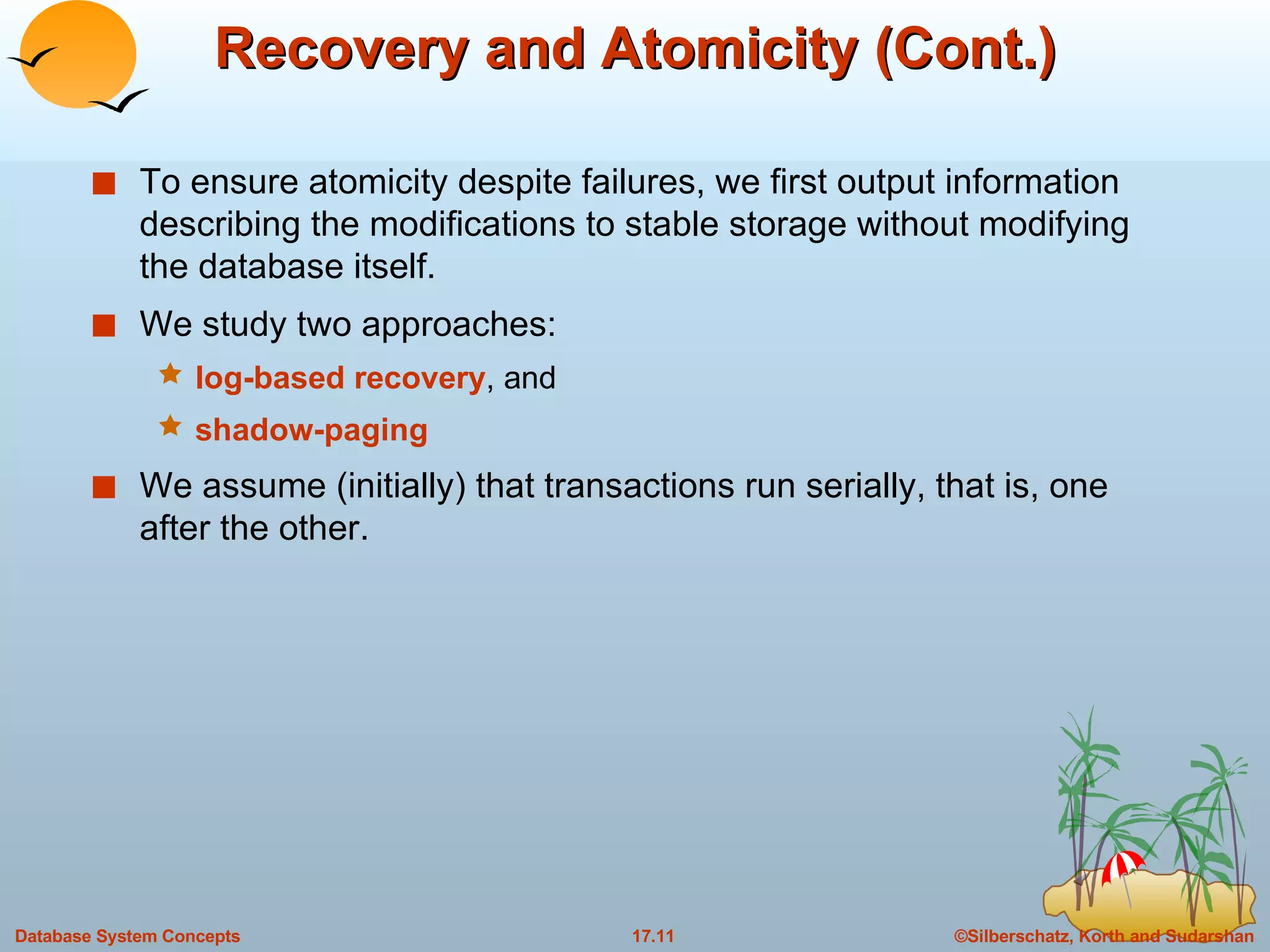 17. Recovery System in DBMS | PPT