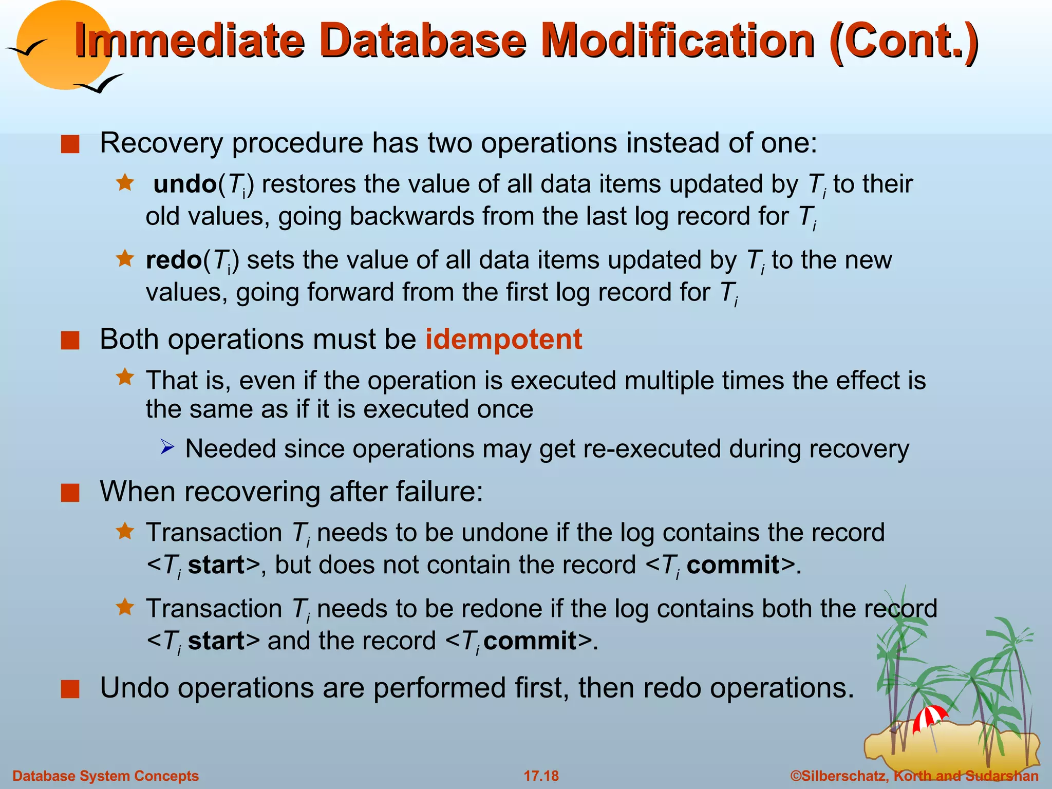 17. Recovery System in DBMS | PPT