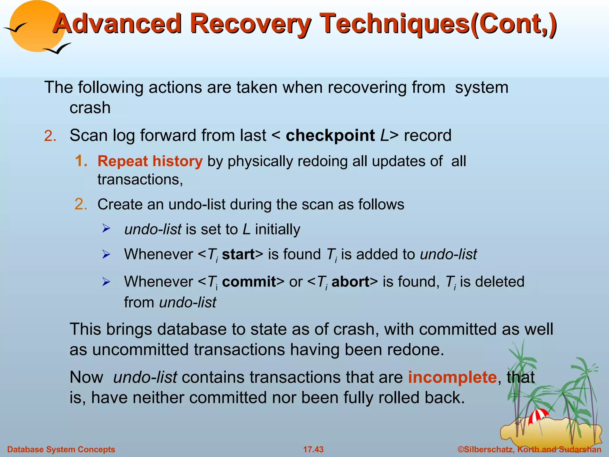 17. Recovery System in DBMS | PPT
