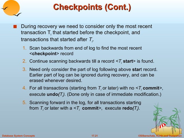 17. Recovery System in DBMS | PPT