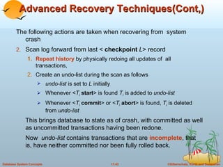 17. Recovery System in DBMS | PPT