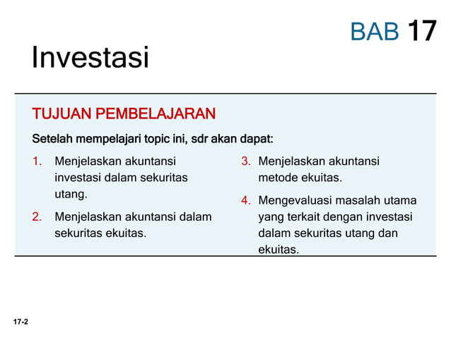 ch17-investment-indonesia.akuntansi keuangan menengah 3 | PPTX
