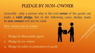 Pledge (Chapter 17) - Business Law | PPTX