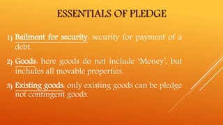 Pledge (Chapter 17) - Business Law | PPTX