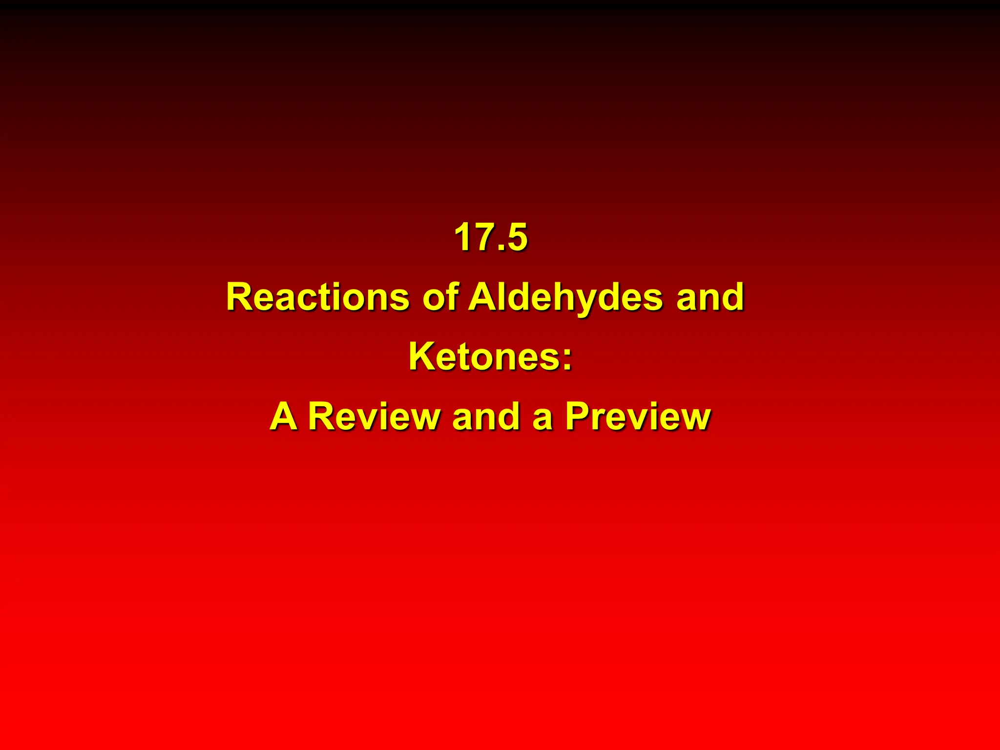 Organic chemistry ppts Reactions of aldehydes and ketones | PPT