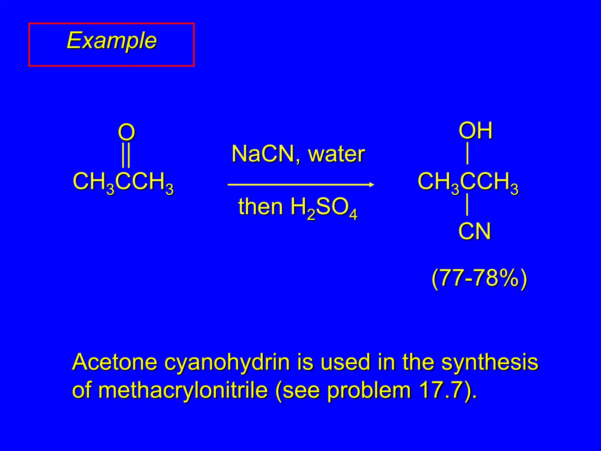 Organic chemistry ppts Reactions of aldehydes and ketones | PPT