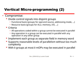 Micro-instruction sequencing is the method of determining the flow of ...