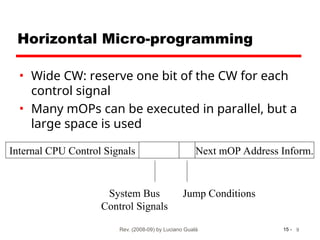 Micro-instruction sequencing is the method of determining the flow of ...