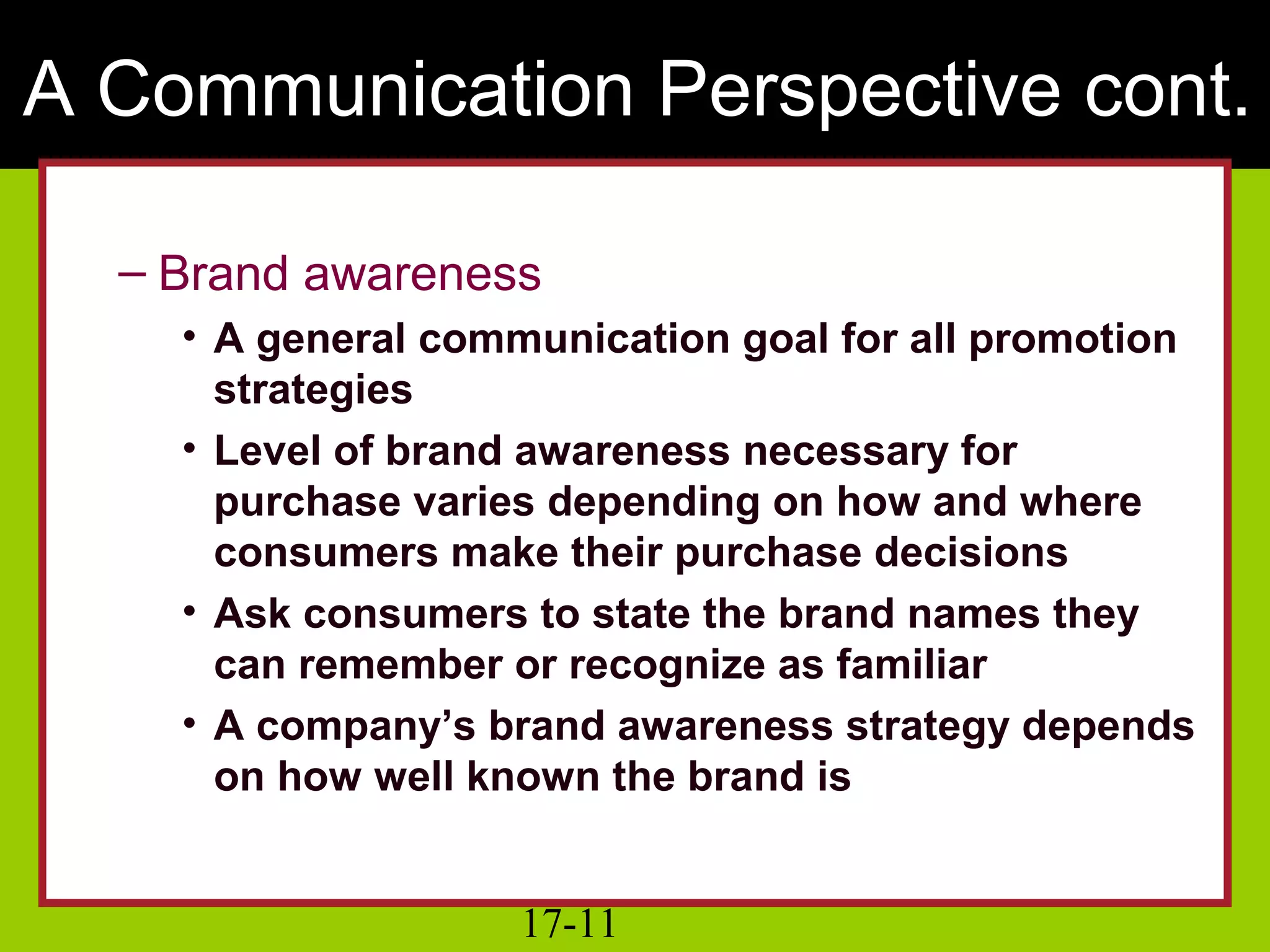 Ch 17 consumer behavior and promotion strategy | PPT