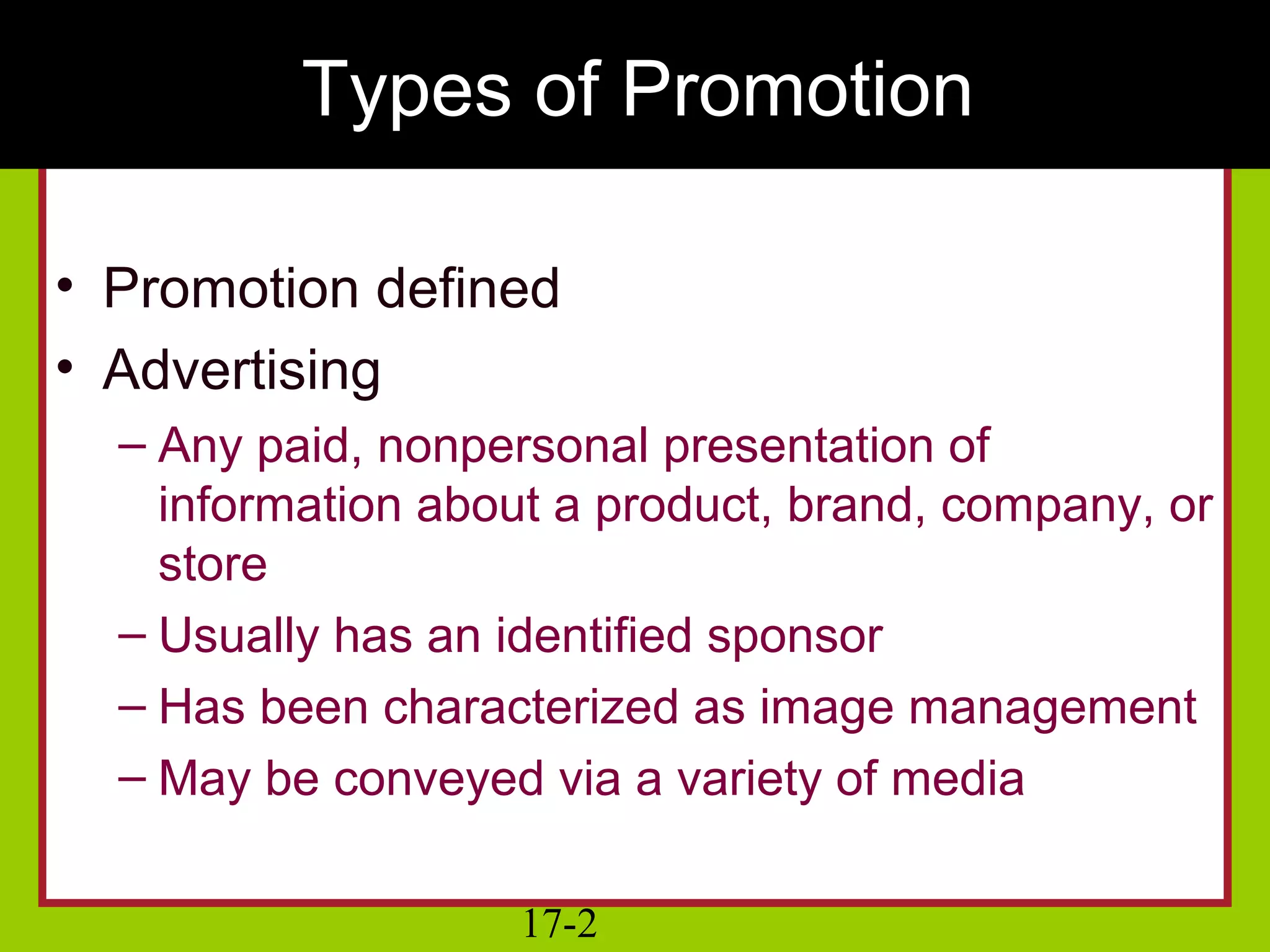 Ch 17 consumer behavior and promotion strategy | PPT