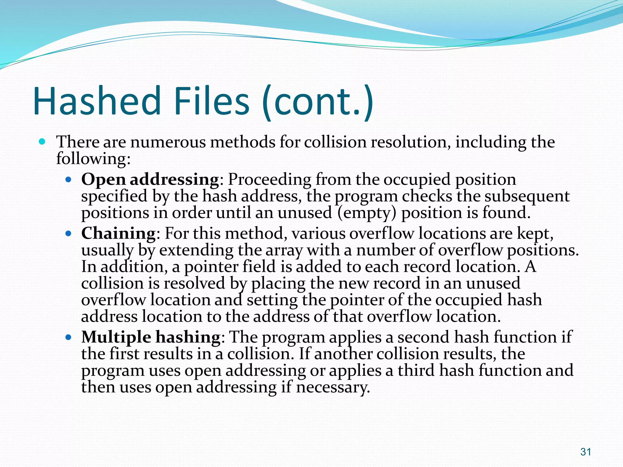 Ch 17 disk storage, basic files structure, and hashing | PPTX