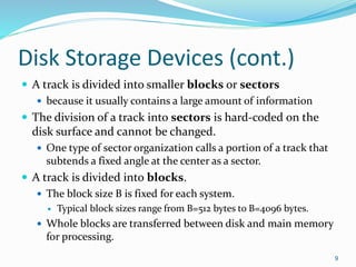 Ch 17 disk storage, basic files structure, and hashing | PPTX