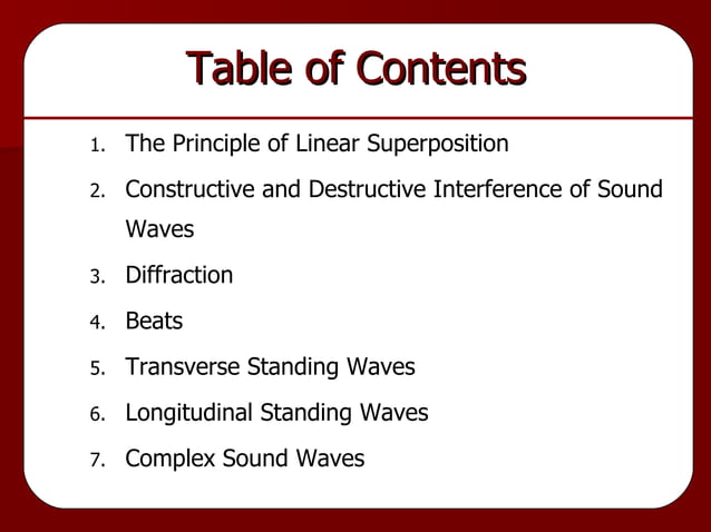 Ch 17 Linear Superposition and Interference | PPT | Physics | Science