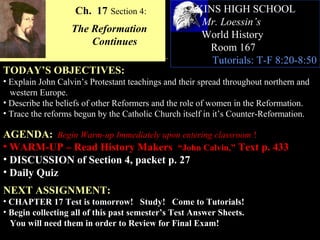 Ch17 reformation | PPT