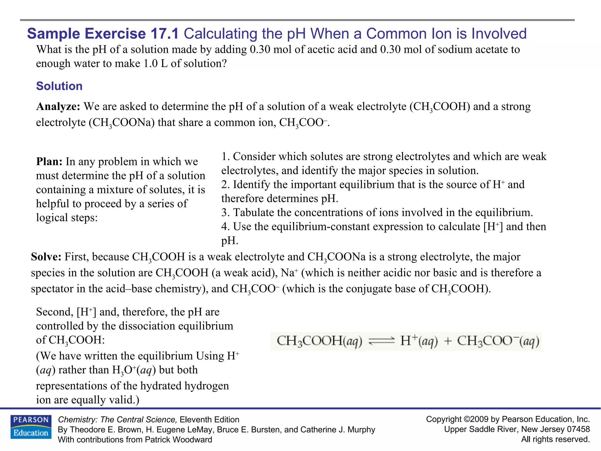 AP Chemistry Chapter 17 Sample Exercises | PPT