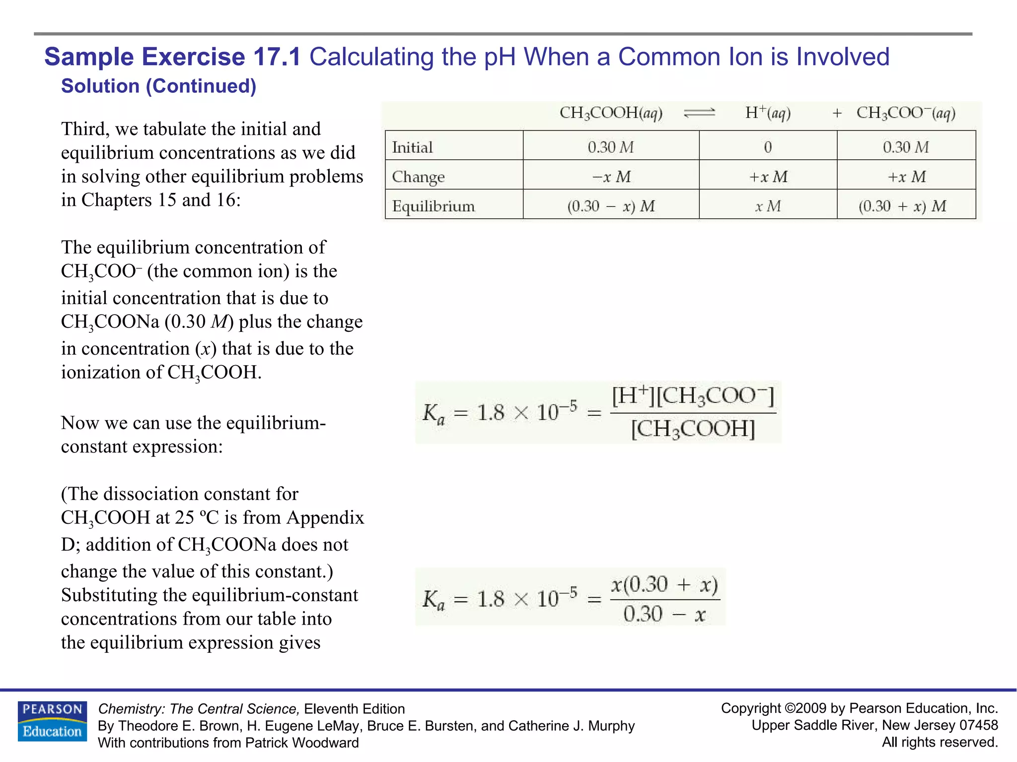 AP Chemistry Chapter 17 Sample Exercises | PPT