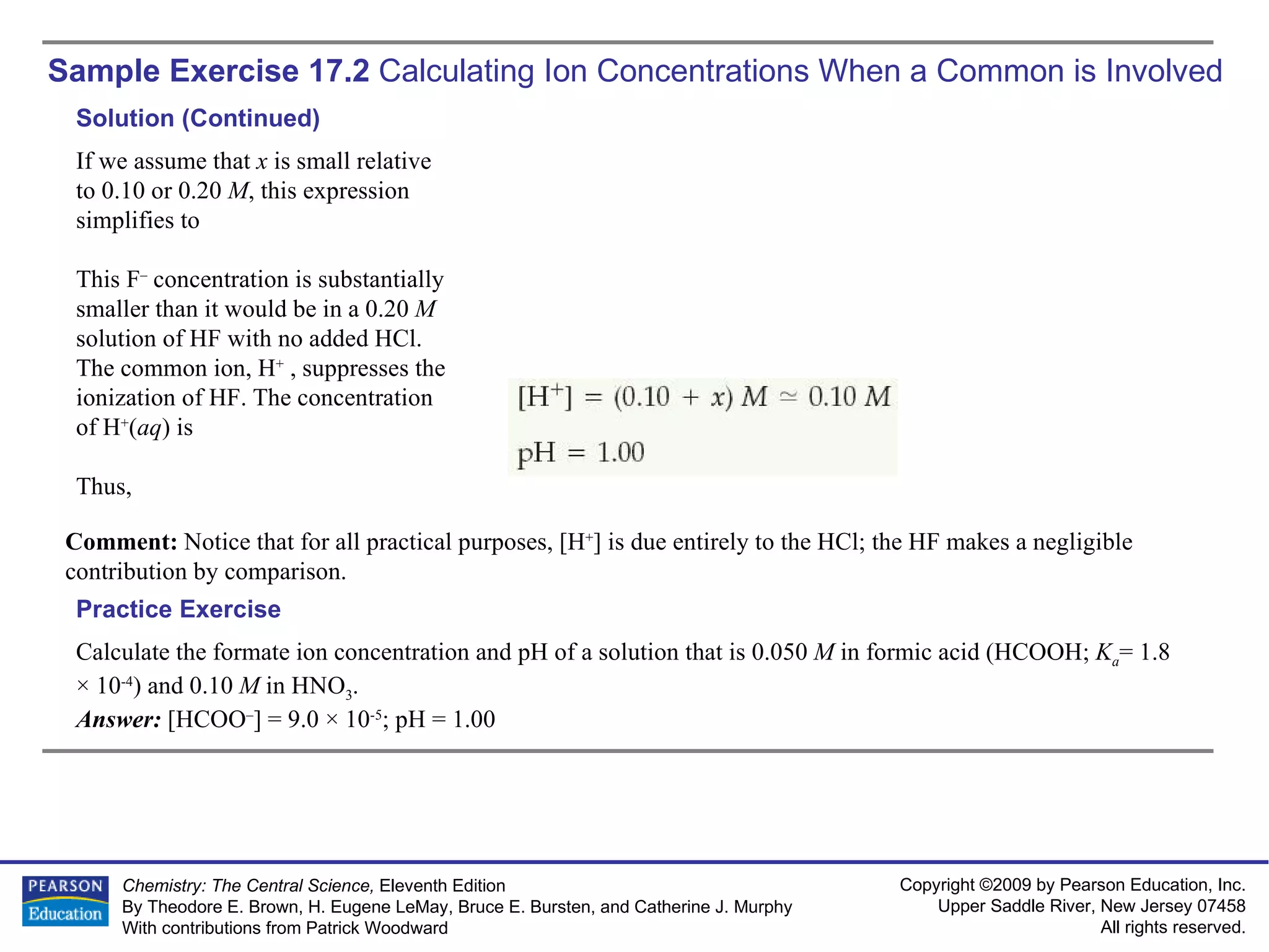 AP Chemistry Chapter 17 Sample Exercises | PPT