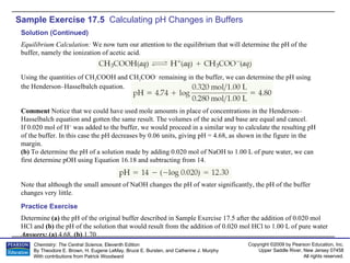 AP Chemistry Chapter 17 Sample Exercises | PPT