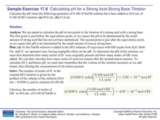 AP Chemistry Chapter 17 Sample Exercises | PPT