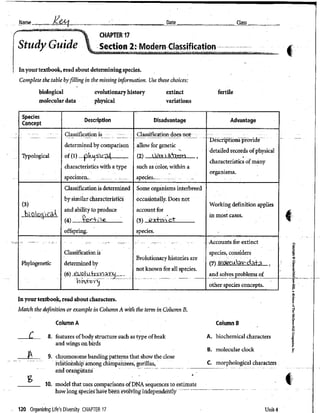 Ch+17+study+guides+with+key | PDF