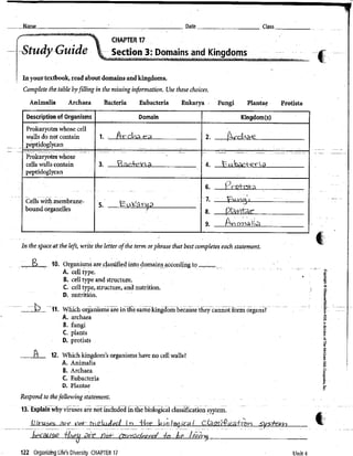 Ch+17+study+guides+with+key | PDF