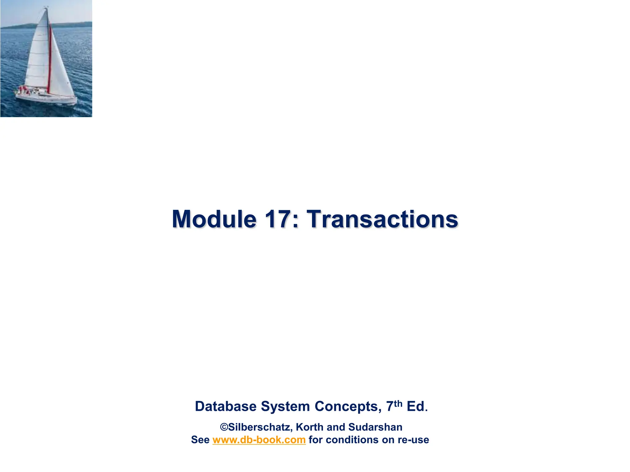 Ch17transaction Management In Database Management System Pptx Databases Computer Software