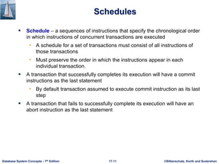 ch17_Transaction management in Database Management System | PPTX | Databases | Computer Software ...