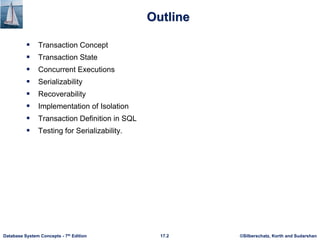 ch17_Transaction management in Database Management System | PPTX | Databases | Computer Software ...
