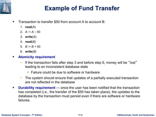 ch17_Transaction management in Database Management System | PPTX