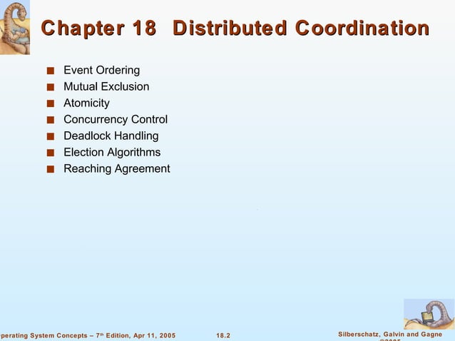 Chapter 18 - Distributed Coordination | PPT
