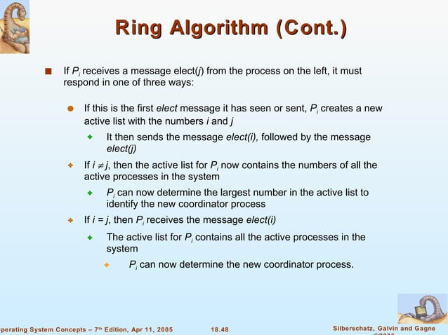 Chapter 18 - Distributed Coordination | PPT