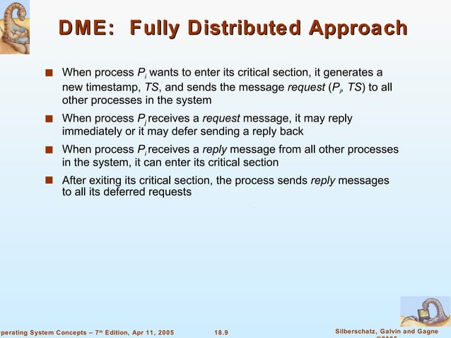Chapter 18 - Distributed Coordination | PPT
