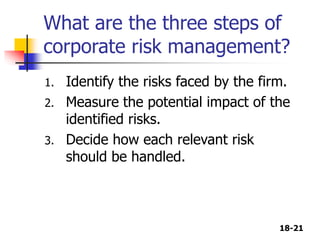Chapter 18, Derivative and Risk Management | PPT