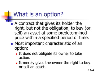 Chapter 18 Risk management And Financial Derivatives | PPT