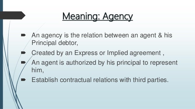 Agency "PART 1" (Chapter 18) - Business Law