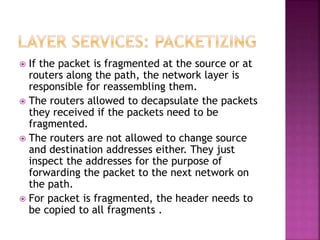 Ch 18 intro to network layer - section 1 | PPTX