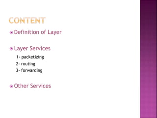 Ch 18 intro to network layer - section 1 | PPTX