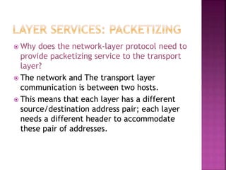 Ch 18 intro to network layer - section 1 | PPTX