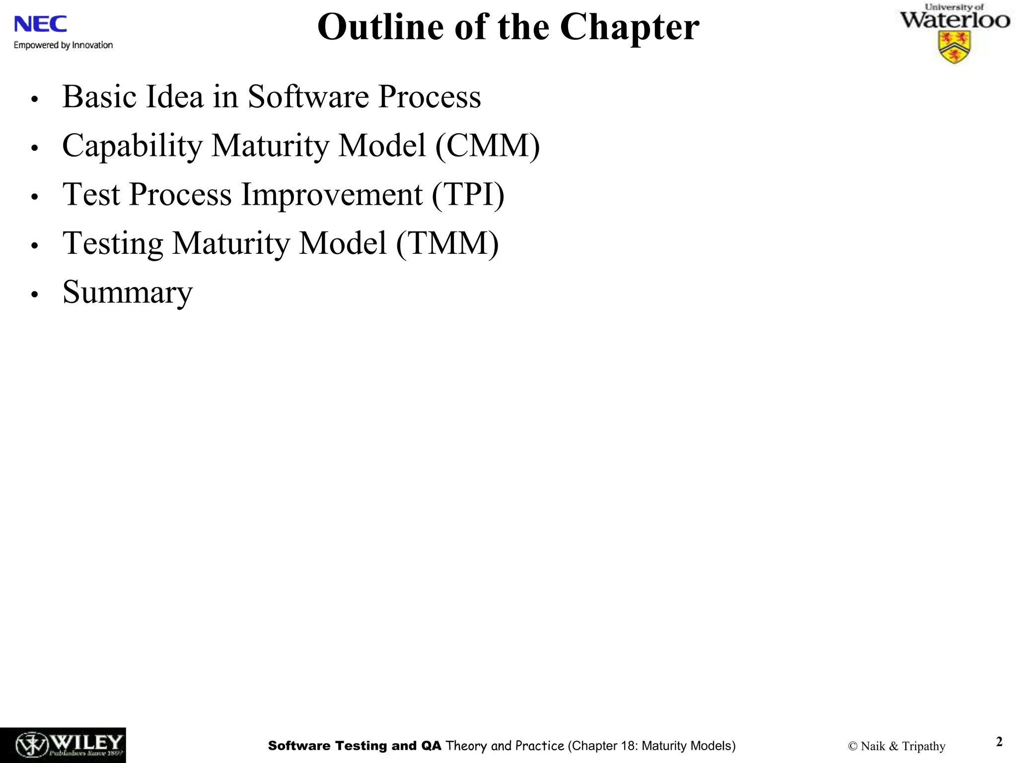 Ch18-MaturityModelsin software engineering.ppt