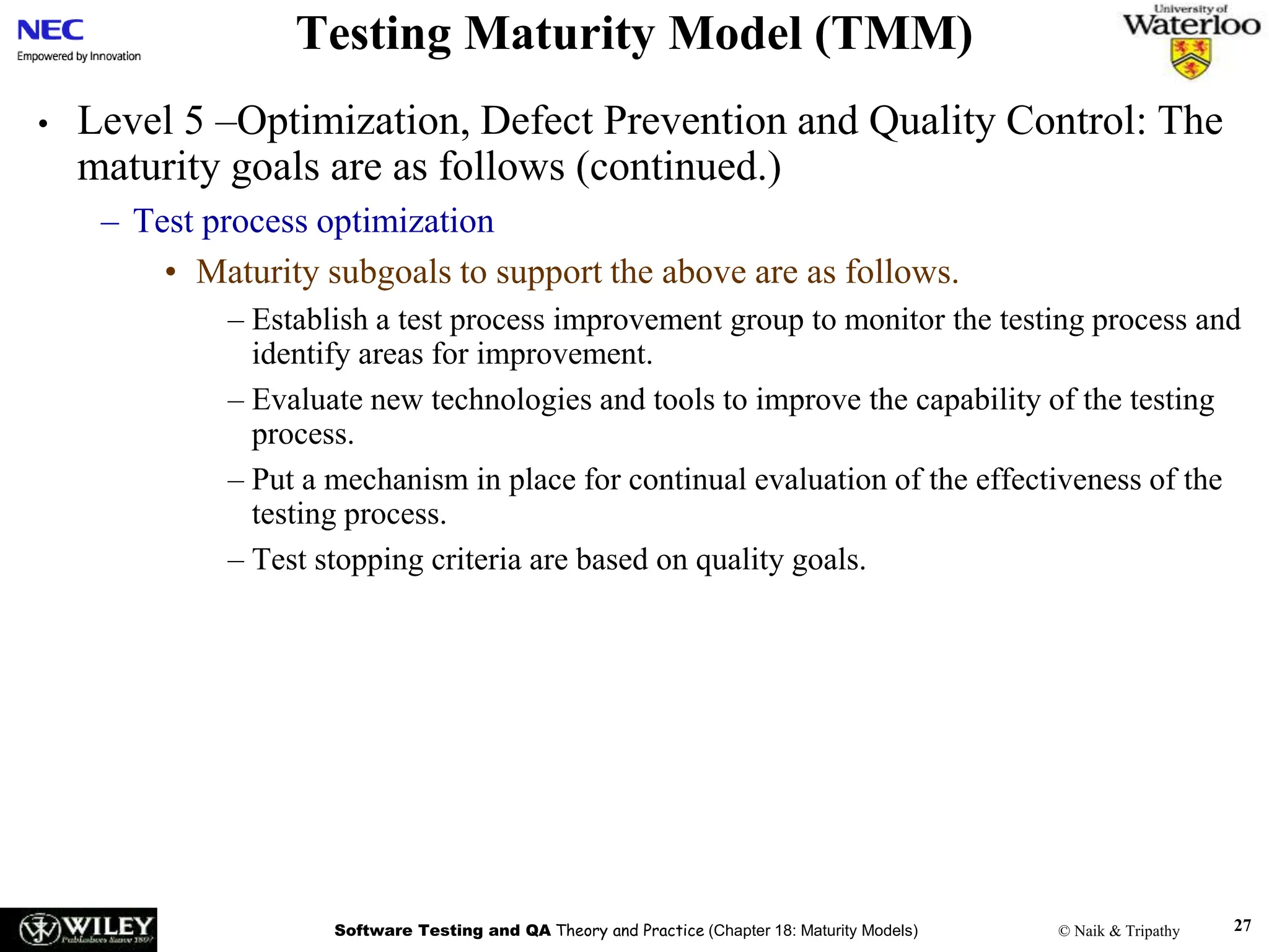 Ch18-MaturityModelsin software engineering.ppt
