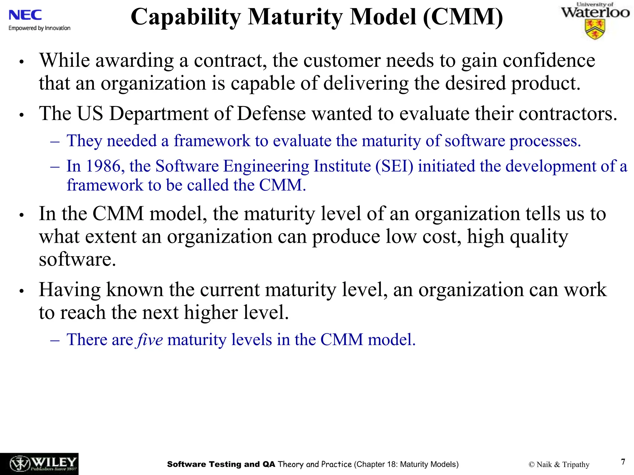 Ch18-MaturityModelsin software engineering.ppt