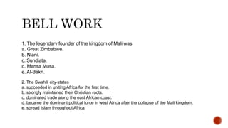 Ch 18 sub Saharan society | PPT