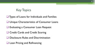 Ch 18 consumer loans, credit cards, and real estate lending | PPT