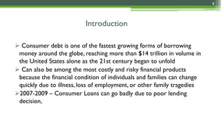 Ch 18 consumer loans, credit cards, and real estate lending | PPT
