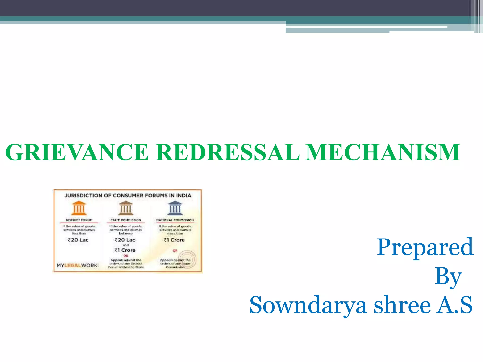 Grievance redressal mechanism | PPTX