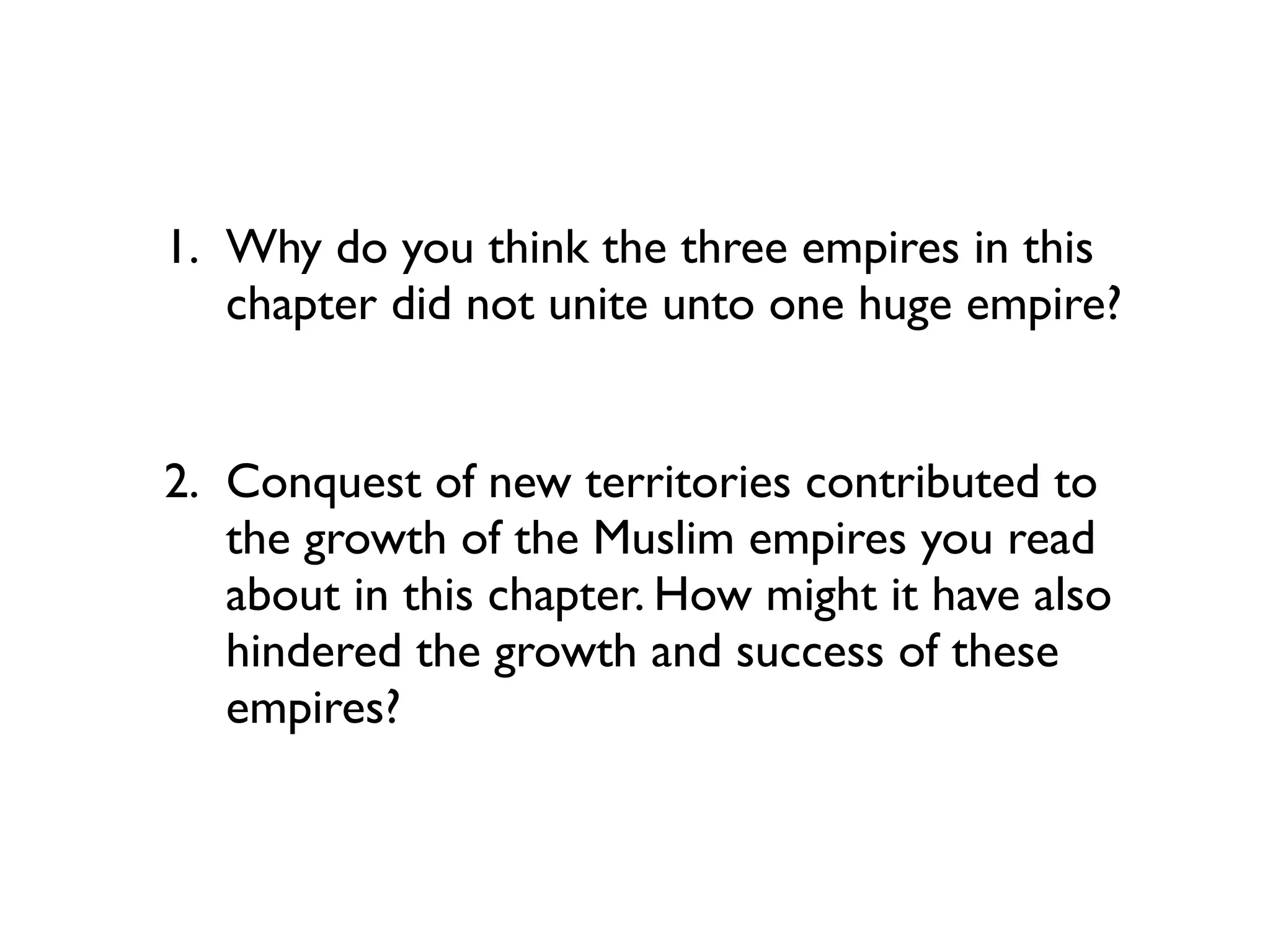 Ch 18 Muslim Expansion Slides | PPT