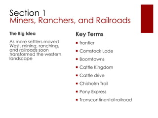 Chapter 18: Americans Move West | PPTX