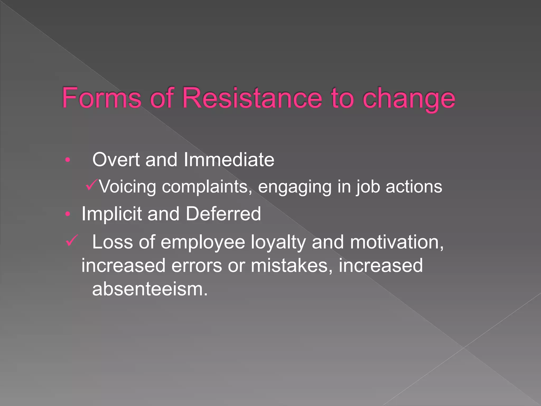 organizational change and stress management | PPTX