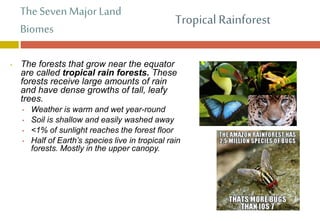 Chapter 19.1: Land Biomes | PPTX