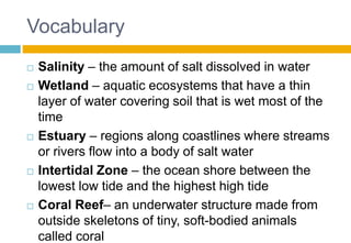 Chapter 19.2: Aquatic Ecossytems | PPTX